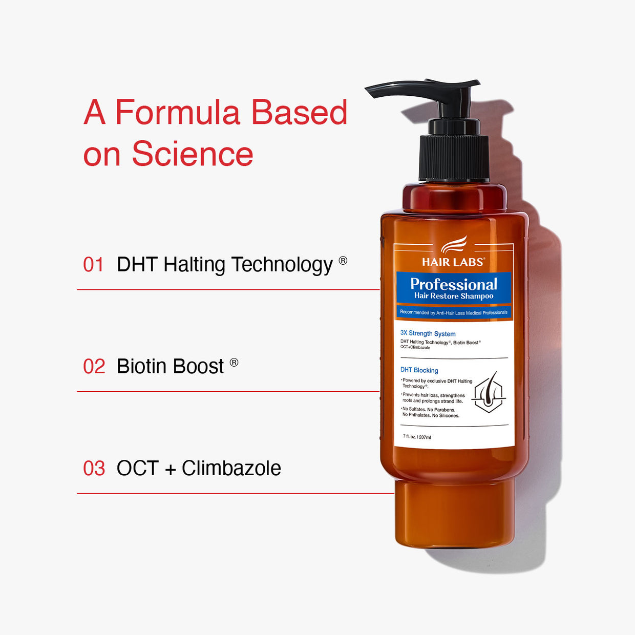 Professional Hair Strength Shampoo - For Hair Loss & Thinning Hair ...